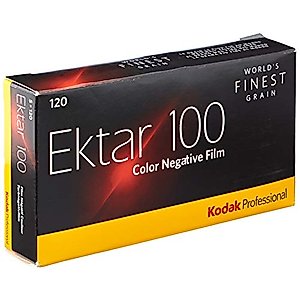 Kodak Professional Ektar Color Negative Film ISO 100, 120 Size, Propack of 5, *USA*