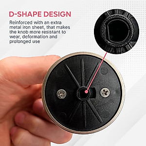 5 Pack of WB03X24818 Stove Knob – Premium Stainless Steel Stove Knob Replacements – Reinforced D-Shape Hole – Burner Range Replacement Knobs Compatible with GE Gas Stoves