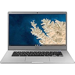 Samsung XE350XBA-K05US Chromebook 4 + Chrome OS 15.6" Full HD Intel Celeron Processor N4000 4GB RAM 128GB SSD, Platinum Titan
