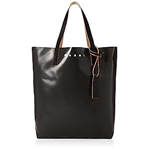 Marni SHMQ0000 SHOPPING BAG Tote Bag, Black + Royal+Black