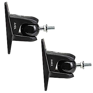 Jumbl SINSB7B ProGrip Ultra Stainless Steel Speaker Wall Mount Bracket, Black, Pair of 2