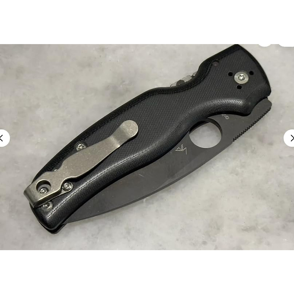 Titanium Deep Pocket Clip with Stainless Screws For Spyderco Shaman C229GP