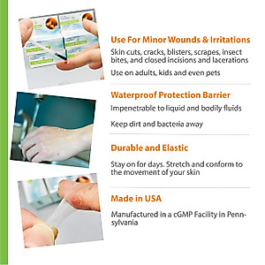 ElaSkin Liquid Bandage - Waterproof, Stretchable, Protective Against Dirt & Germs
