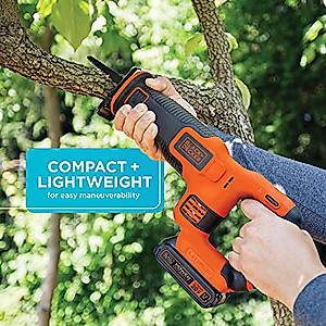 BLACK+DECKER 20V MAX* Cordless Reciprocating Saw Kit (BDCR20C)
