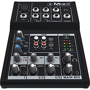 Mackie Mix5 5-Channel Compact Mixer