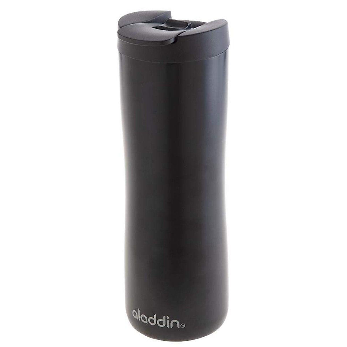 Aladdin Leak-Lock Thermavac Stainless Steel Mug Double Wall Vacuum Insulated Cup-Keeps Hot for 3.5 Hours, 1 Count (Pack of 1), Black