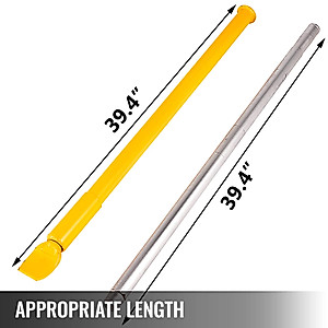 VEVOR Tire Slide Hammer Cast-Steel Bead Breaker Slide Hammer 1.5-Inch Diameter Tire Bead Breaker Slide Hammer 50-Inch Length Tire Breaker Bar Yellow, Heavy Duty Bead Breaker, for Car Truck Trailer