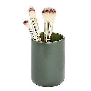 iDesign Ceramic Earth Collection Tumbler Cup, Moss