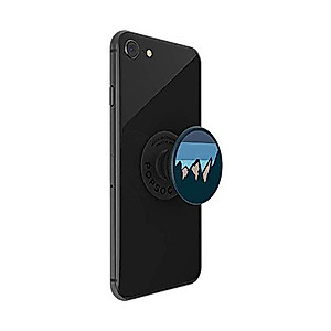 PopSockets: PopGrip Expanding Stand and Grip with a Swappable Top for Phones & Tablets - Peaks Blue