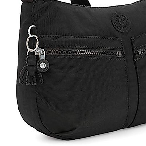 Kipling Women’s Izellah Crossbody, Super Light Everyday Purse, Nylon Shoulder Bag, Black Noir