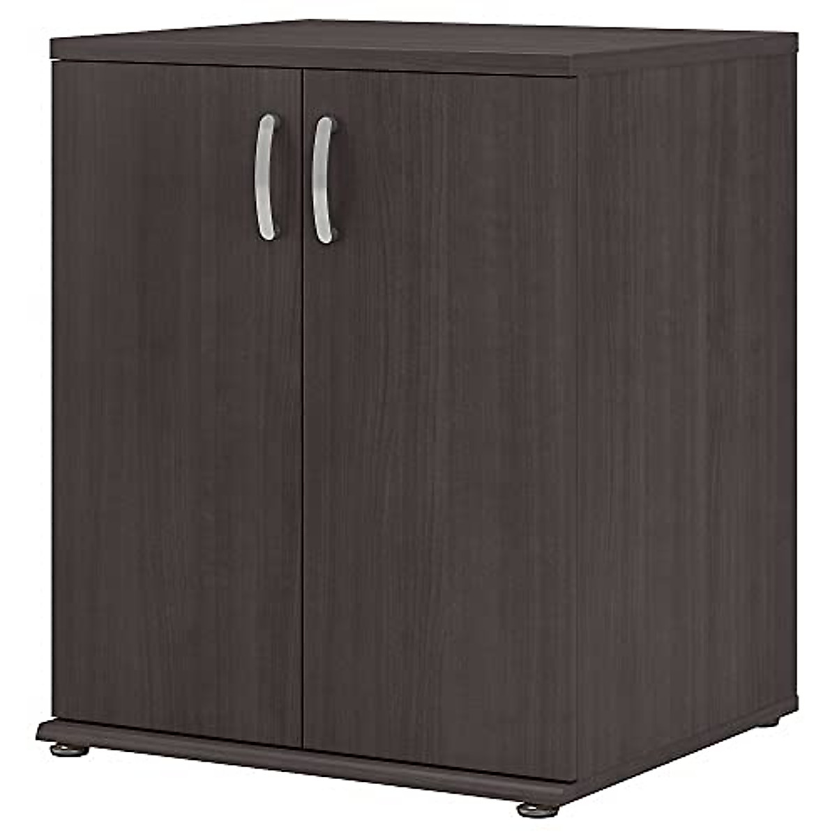 Bush Business Furniture Universal Storage Closet Organizer with Doors and Shelves, Storm Gray