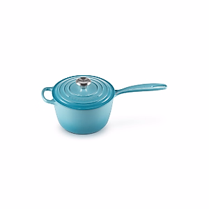 Le Creuset Enameled Cast Iron Signature Saucepan, 2.25 qt., Caribbean