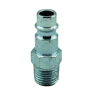 Milton S-760-1 1/4" MNPT V Style High Flow Steel Plug - Pack of 2
