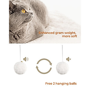 FourFurPets 22in Cat Tree Tower Condo, Cat Scratch Posts for Indoor Cats, Big Plate, Three 23.6in Full Sisal Scratching Posts, Greige