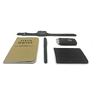 Modern Carry Leather Minimal Card Holder, Minimalist Wallet for Men & Women, Thin Credit Card Holder, Small Business Card Holder, Card Holder Wallet, Front Pocket Card Wallet - Full Protection (Black)