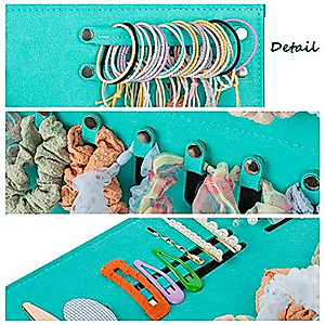 Baby Girls Hair Ties Holder, Hair Scrunchies Organizer Storage, Hanging Hair Bow Holder, Clips for Hair Organizer