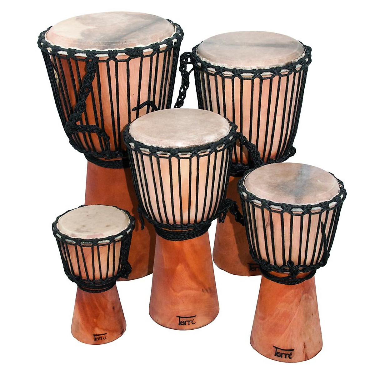 Djembe Standard oilfinish, 10" tall, 6" head