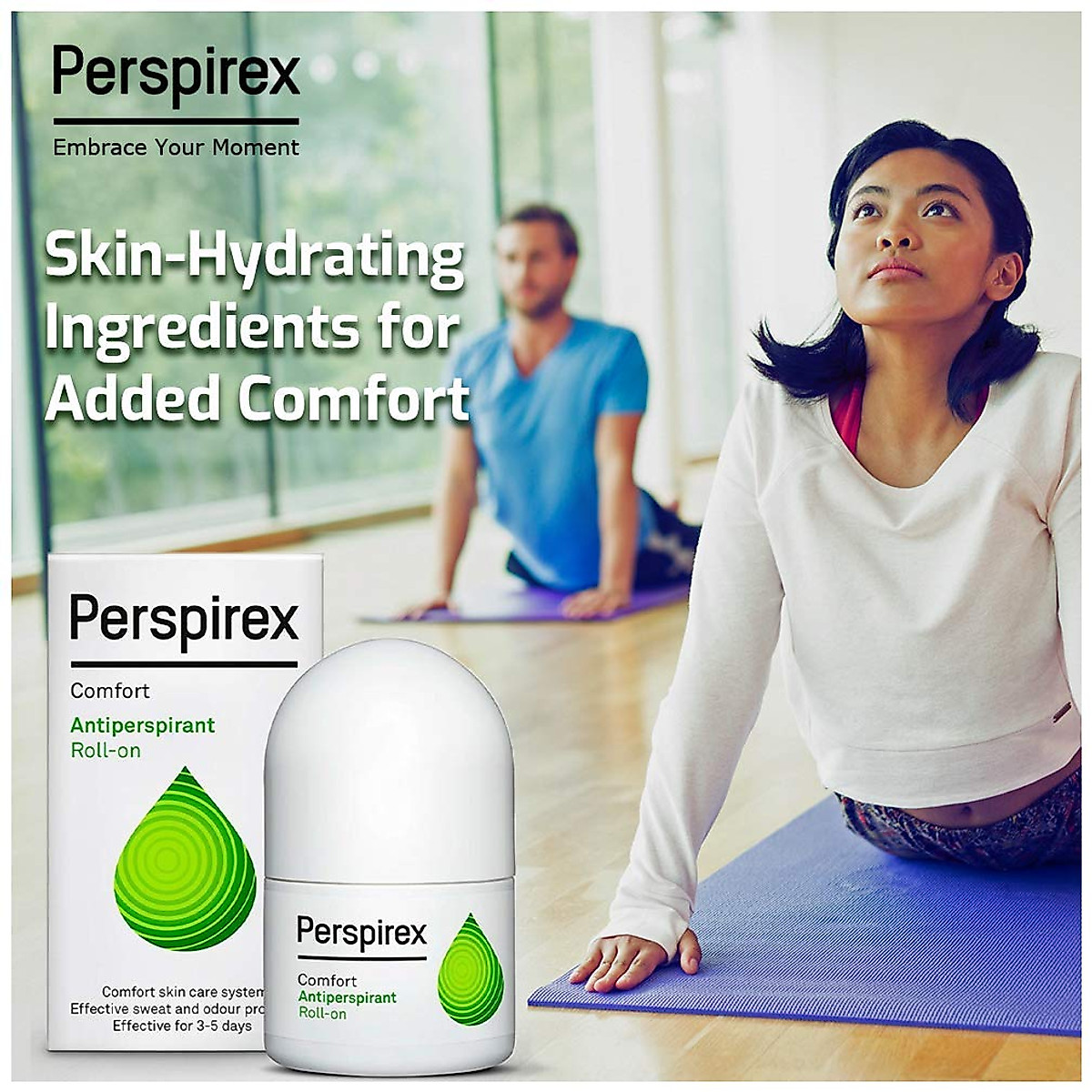 Perspirex Comfort Antiperspirant for Men and Women – Roll On Deodorant for Protection Against Sweat and Odour