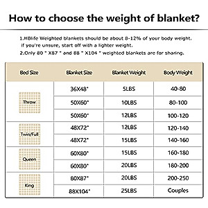 HBlife Soft Faux Fur Sherpa Weighted Blanket for Adults 15 Pounds Queen Size 60X80 Inches, 100% Oeko-Tex Certified Decorative Shaggy Fluffy Plush Reversible Fuzzy Heavy Blanket, Cream