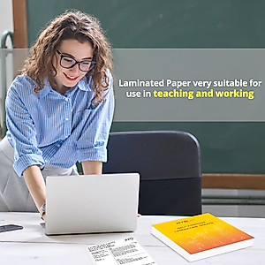 HTVRONT Self-Adhesive Laminating Sheets-20 Sheets 9 X 12 Inches Self Laminating Sheets, No Machine Needed Clear Laminating Sheets