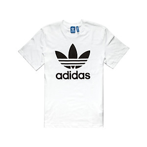 adidas Originals Men's Trefoil Tee, Medium, White