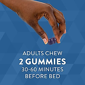 Nature’s Way Sleep Well Sleep Gummies for Adults*, Sleep Aid*, Melatonin Gummies, Ashwagandha Gummies, with Magnesium, Berry Flavored, 90 Gummies