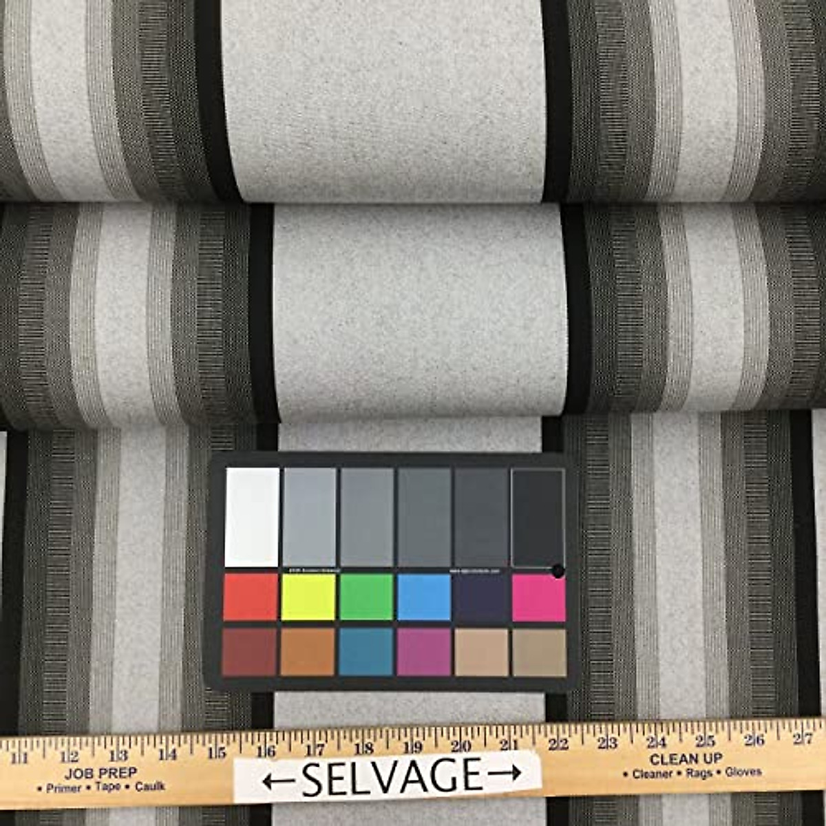 Sunbrella Awning/Marine 4799-0000 46'' Grey/Black/White Fabric, Evening Shadow