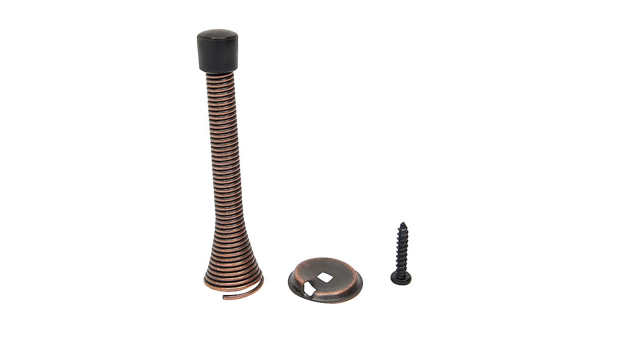 Built Industrial Bronze Spring Door Stops Pack – Secure & Easy Install