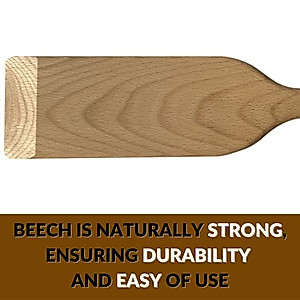 Giant Wooden Mixing Paddle 36-in Beech Heavy Duty - Made in Ukraine - Stirring Spatula for Brewing Handle Long Stir for Cooking Cajun Crawfish Boil Grill Mixing Camping in Big Stock Pots Brewing Beer