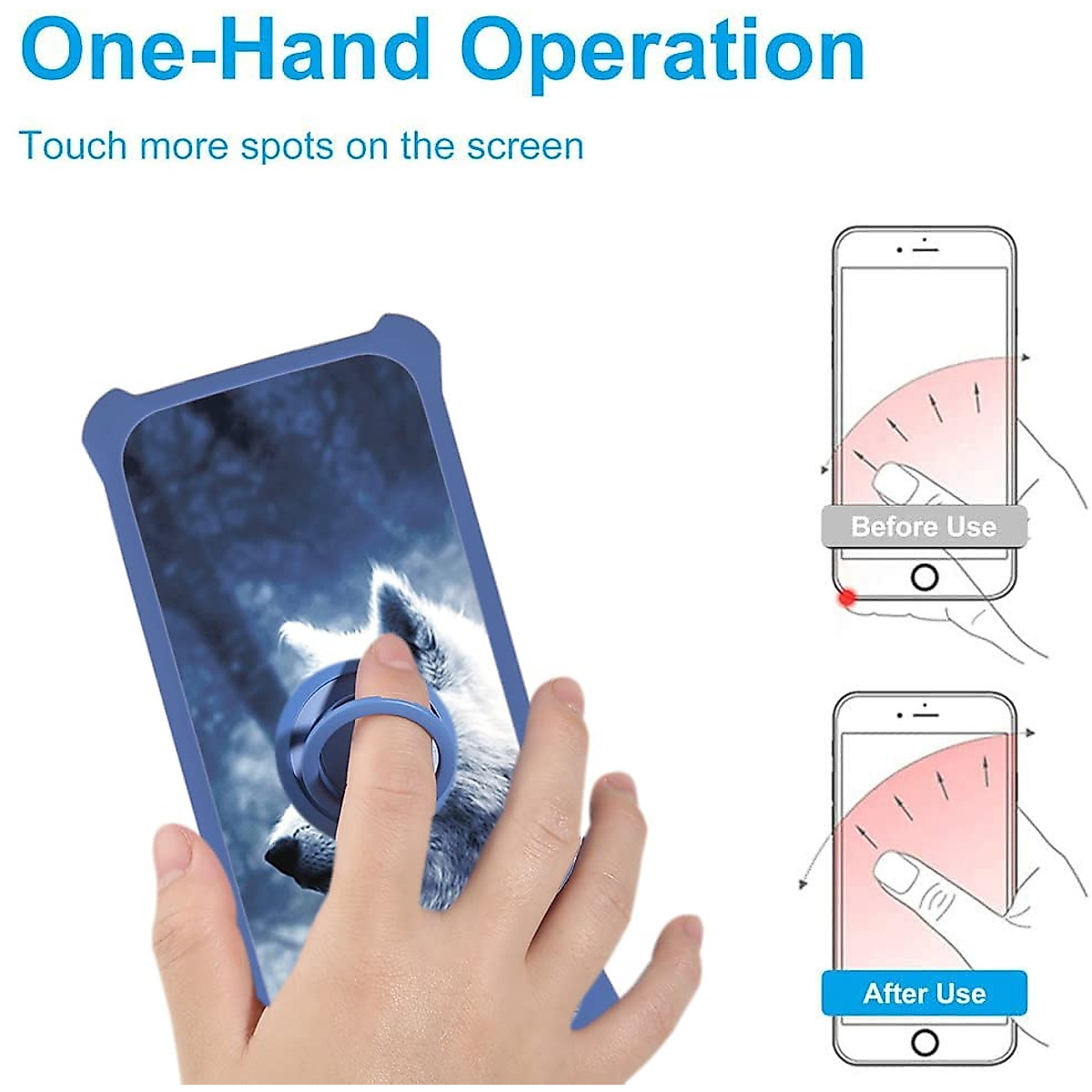 jioeuinly Case for Moto Thinkphone Case Compatible with Motorola Thinkphone Phone Case Cover [with Tempered Glass Screen Protector][Hard PC + Soft Silicone][Ring Support] [Luminous Effect] YGL-LAN
