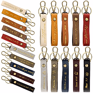 20 Pcs Christian Key Chain Leather Religious Keychain Inspirational Bible Key Chains Verse Quote Keychains Christmas Gifts (Multi Colors)