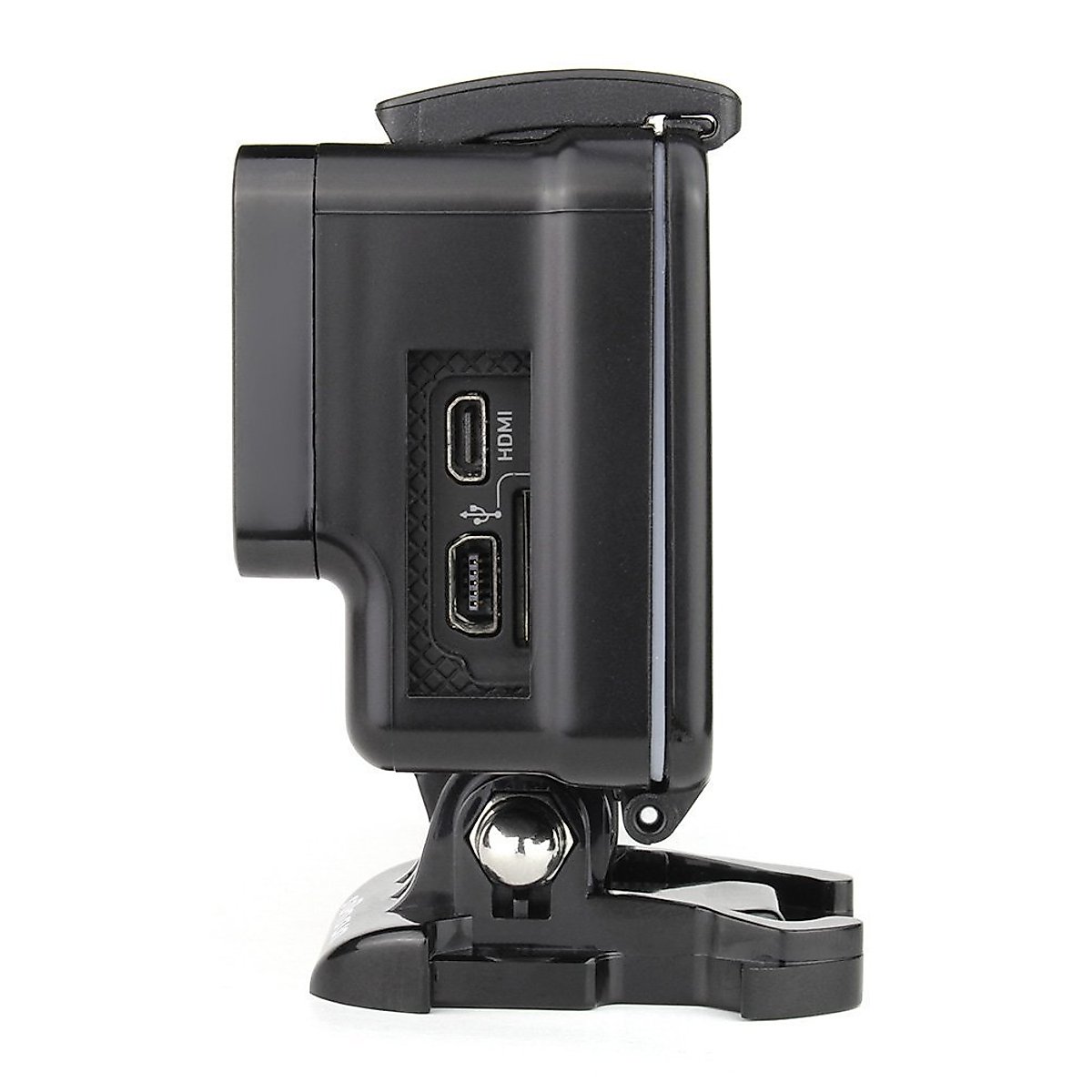 SOONSUN Blackout Side Open Skeleton Housing Case with Skeleton Backdoor for GoPro Hero 4 Black, Hero 4 Silver, Hero 3+, Hero 3 Action Cameras