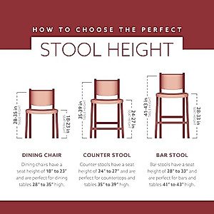 Linon Curves Swivel Counter Bar Stool 24"