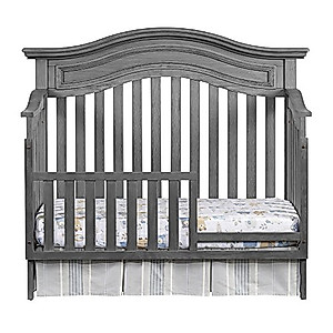 Oxford Baby Glenbrook Crib to Toddler Bed Guard Rail Conversion Kit, Graphite Gray, GreenGuard Gold Certified