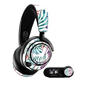 MightySkins Skin Compatible with SteelSeries Arctis Nova Pro - Zebra Mosaic | Protective, Durable, and Unique Vinyl Decal wrap Cover | Easy to Apply, Remove, and Change Styles | Made in The USA