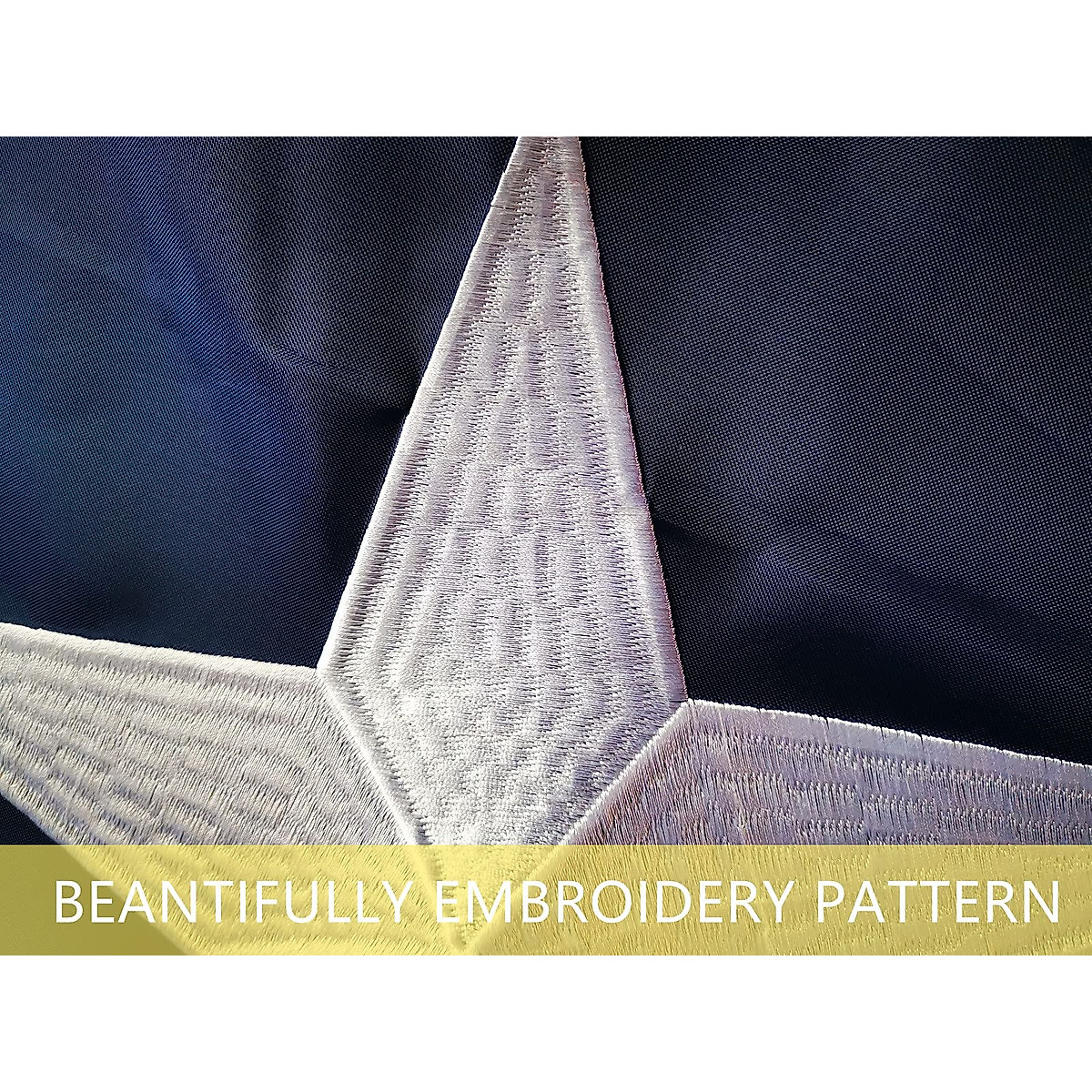 Texas State Flag 3x5FT, Embroidered Stars Sewn Stripes Premium Texas Flag Outdoors Indoors 210D Heavy Duty Oxford Nylon Flag With Brass Grommmets