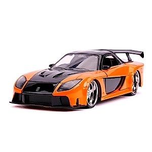 Fast & Furious 1:24 Han's Mazda RX-7 Die-cast Car, Toys for Kids and Adults