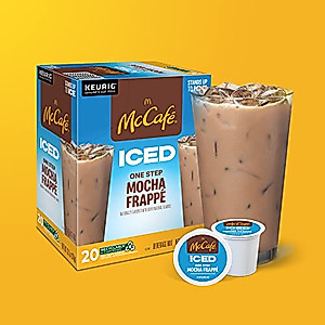 McCafe ICED One Step Mocha Frappe, Keurig Single Serve K-Cup Pods, 20 Count