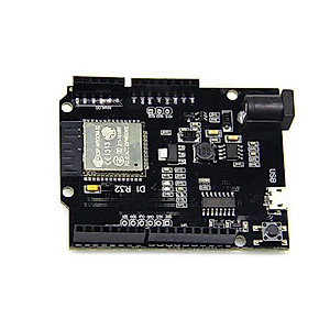 HiLetgo UNO R3 D1 R32 ESP32 ESP-32 CH340G WiFi+Bluetooth+UNO Development Board WiFi Bluetooth 4MB Flash with Micro USB for Arduino