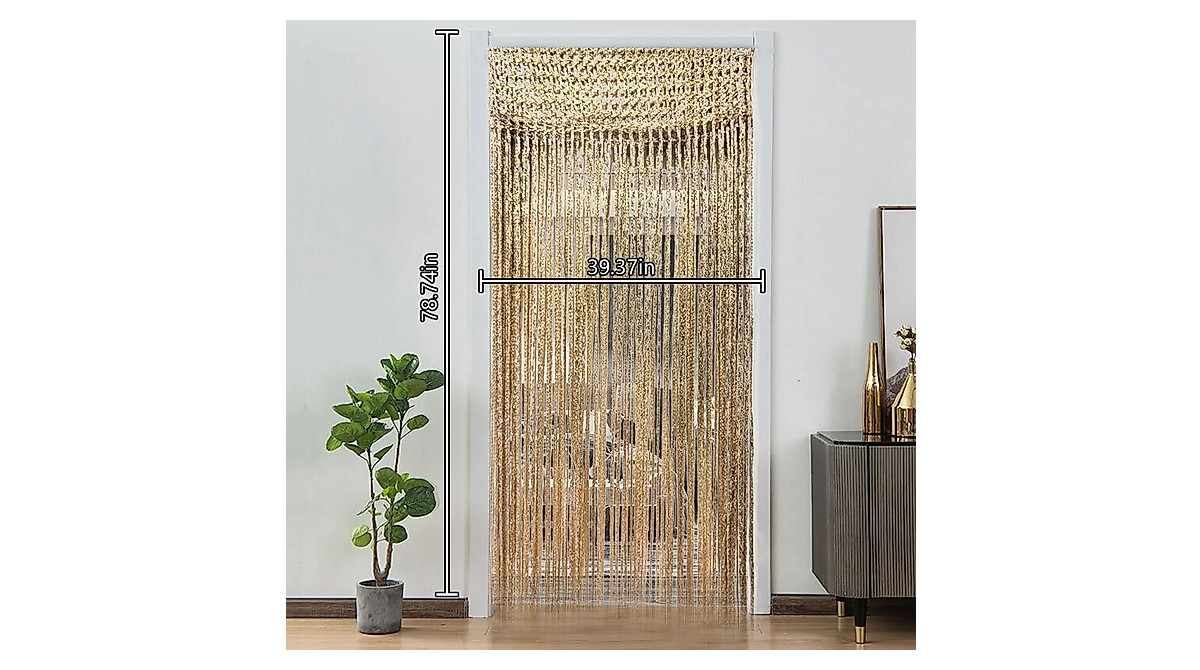 Elegant DLD Beaded String Curtains for Door & Windows