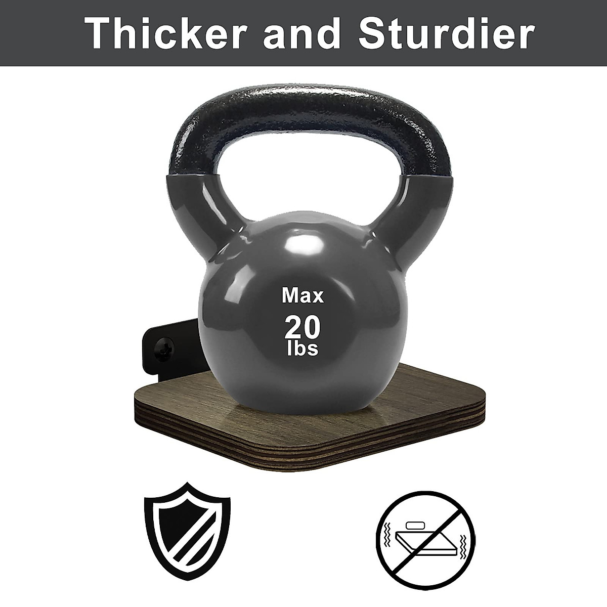 Universal Soundbar Wall Mount for Samsung, Bose, Polk Audio, Sonos Arc, JBL, Sony, Vizio, LG, TCL, Roku, Onn, Philips, Yamaha Soundbar Wall Mount Bracket Floating Shelves, with Hardware Kit