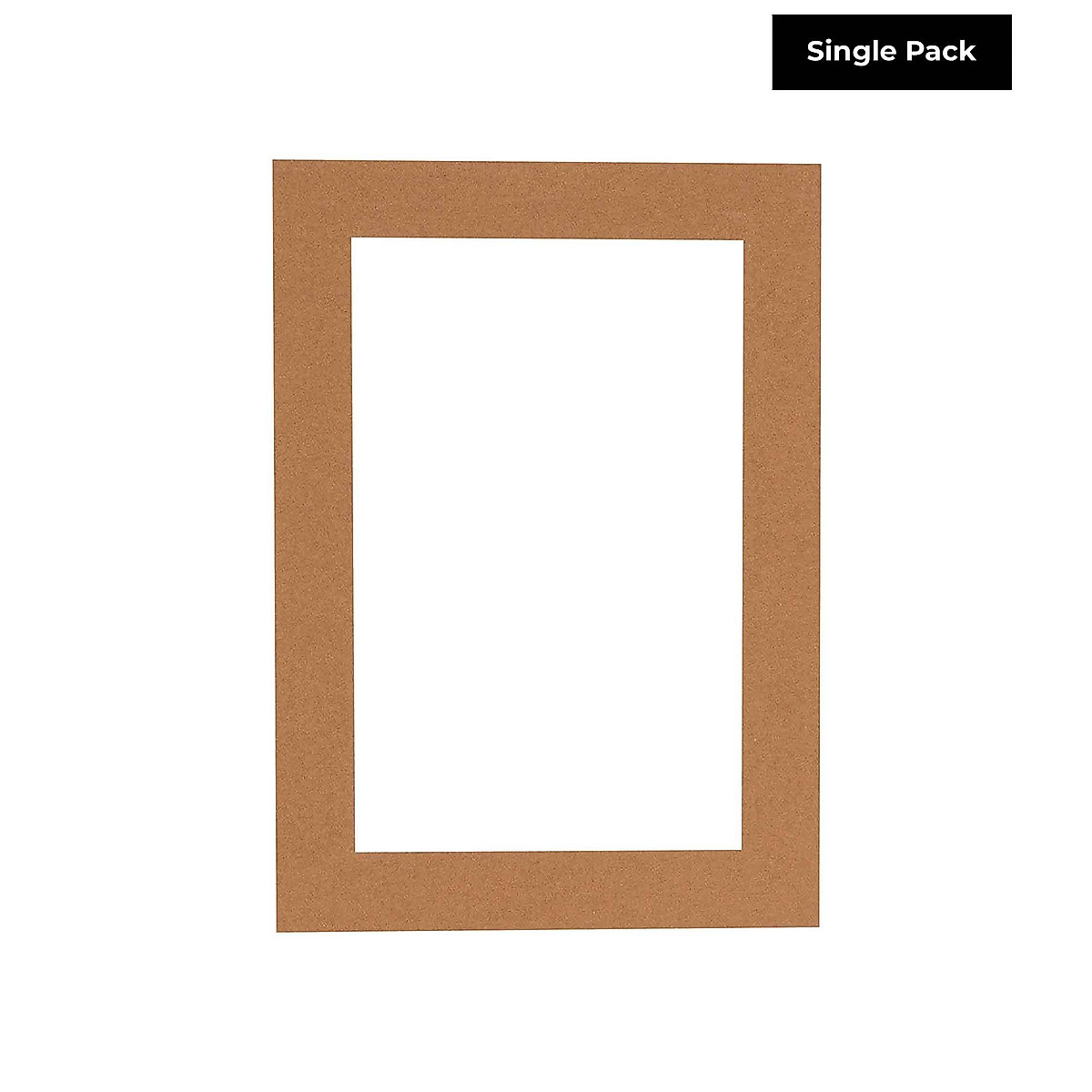 16x20 Mat Bevel Cut for 13x16 Photos - Acid Free Aged Oak Brown Precut Matboard - For Pictures, Photos, Framing - 4-ply Thickness