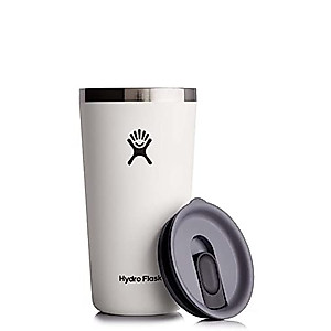 32 oz Wide Mouth Straw Lid Rain & 20 oz All Around Tumbler White