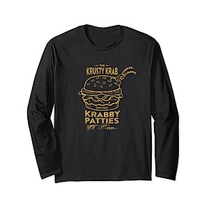 SpongeBob SquarePants Krusty Krab Krabby Patties Ad Long Sleeve T-Shirt