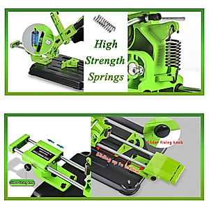 ZWSJLC Upgraded Angle Grinder Stand Sliding DIY Cutter Support Aluminum Bracket Holder iron base Suitable for 100/115/125mm angle grinder