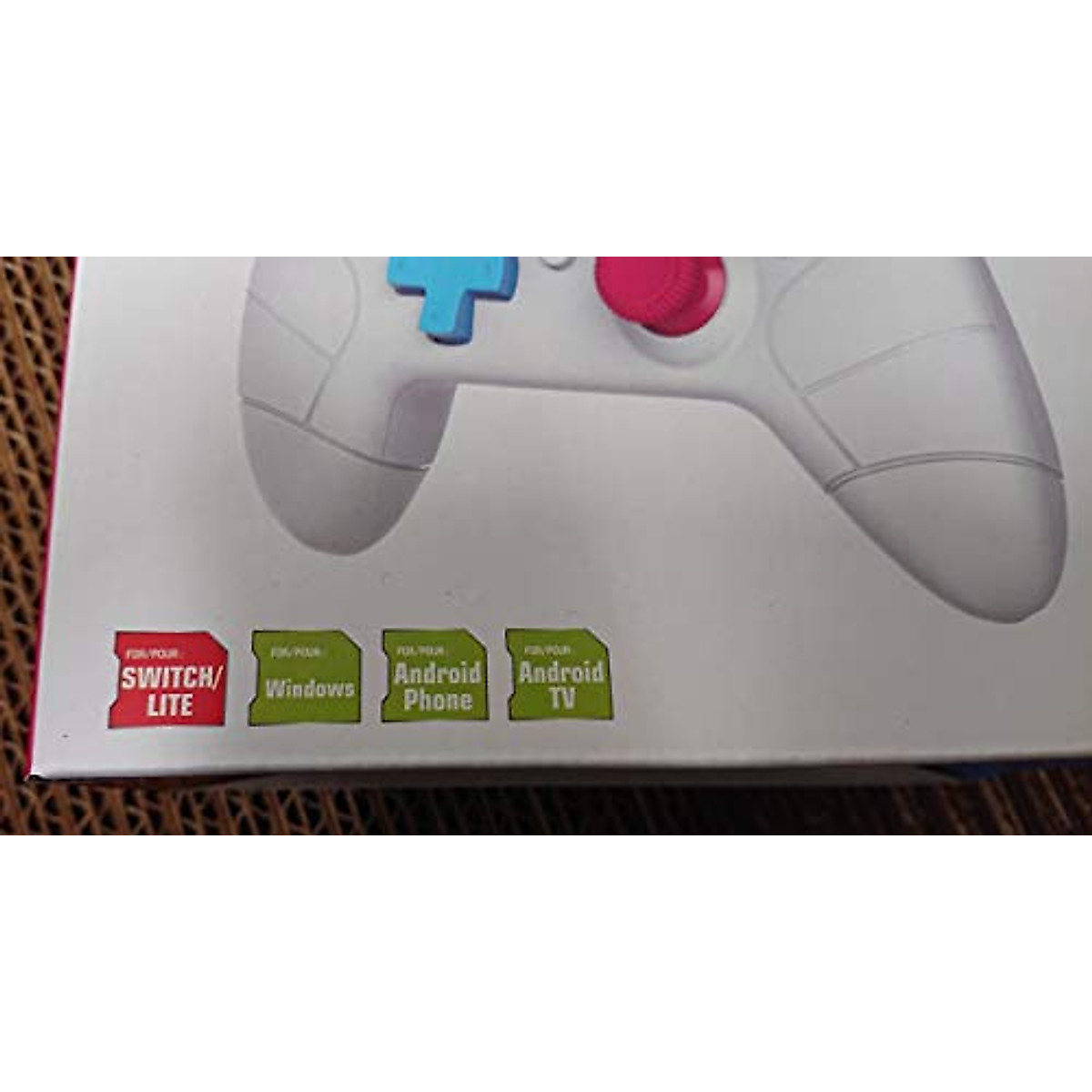 NEXiLUX Wireless Pro Mini Controller Compatible with Nintendo Switch (Motion Sensor & Turbo Enhanced), PC, Android Phone and Android TV - Light Gray (NXL-95227)