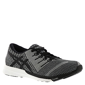 ASICS Women's fuzeX Knit Running Shoe Carbon/Black/White 8 (S)