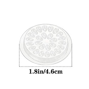 Kukiwhy 100 Pcs Eyelash Glue Holder False Eyelashes Glue Holder Eyelash Extension Glue Holder Pallet Pads
