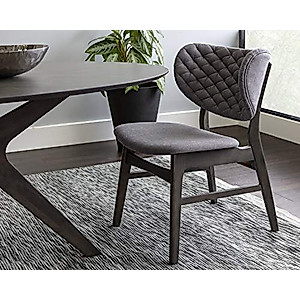 Sunpan Modern Dining Chair, Dark Grey