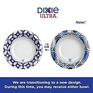 DIXIE ULTRA, Large Paper Bowls, 20 Oz, 56 Count, Microwave Safe, Compostable, Disposable Bowls Great For Breakfast, Lunch, And Dinner Meals